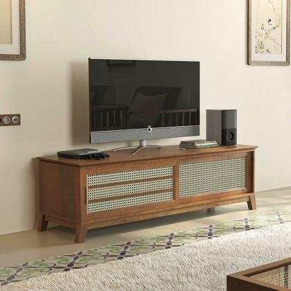 Urban Ladder Fujiwara Tv Unit (Finish : Amber Walnut) - JioMart