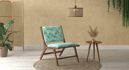 Urban Ladder Maureen Solid Wood Rest Chair (Finish : Teak; Colour ...