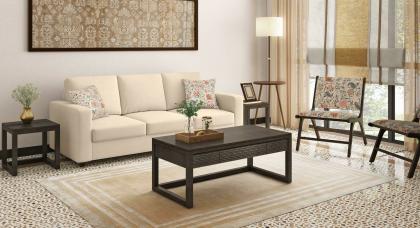 Urban Ladder Casella Coffee Table (Finish : Mocha Walnut) - JioMart