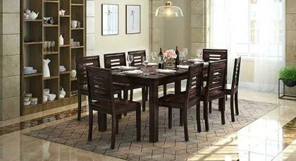 Urban Ladder Arabia Xxl Solid Wood 8 Seater Dining Table (Finish ...