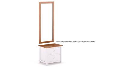 Urban Ladder Evelyn Dressing Table With Mirror (Colour : White) - JioMart