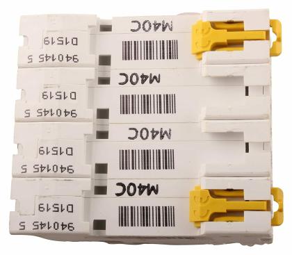 Schneider Electric Miniature Circuit Breaker Acti9 MCB 40A 4 Pole MCB C Curve 10kA White - JioMart