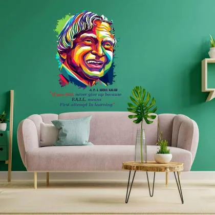 CVANU Indian Scientist Dr A.P.J. Abdul Kalam Motivational Quote Wall ...