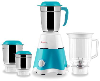 Longway Super Dlx 4 Jar Mixer Grinder (750 Watts, White & Green) - JioMart