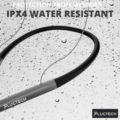 Plugtech GoNeck Pro 100 Wireless Earphones. Bluetooth Earphones, Powerful Bass, HD Sound, Upto ...