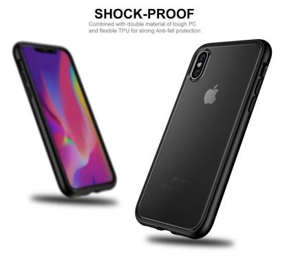 KAPAVER Apple Iphone Xs Max Black Rubber Shock Absorbent Back Cover 16. ...