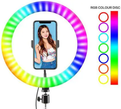 Webilla Rgb Led Selfie Light 21 Colours With Dimmable and Shutter - JioMart