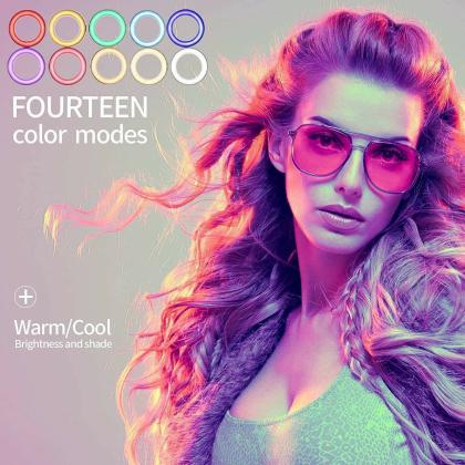 Webilla Rgb Led Selfie Light 21 Colours With Dimmable and Shutter - JioMart