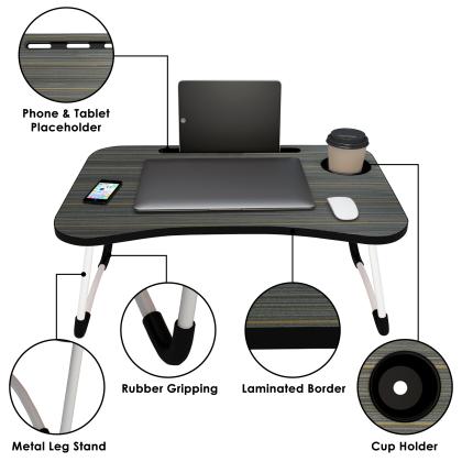 Story@Home Multipurpose Black & Gold Foldable Adjustable Portable ...