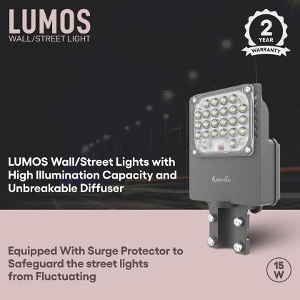 Fybros Warm White Lumos Outdoor Street Garden Wall Focus Led Lights 15 ...