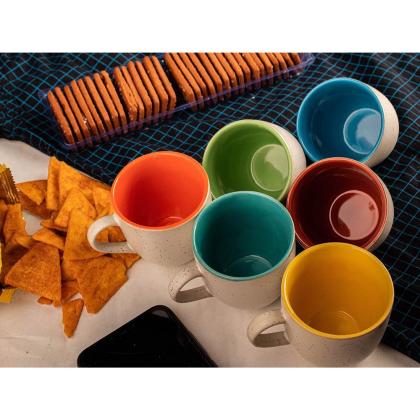 TMF Ceramic White Matte Tea Cup Set of 6, 180 Ml (White, Cup Set) - JioMart