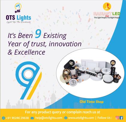 OTS LIGHTS 2X5+2 watts Up Down Front Outdoor LED Wall Light, Aluminum ...