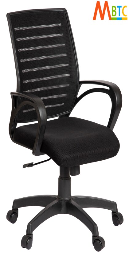 MBTC Xcelo Polypropylene Mesh Black Office Chair 36 x 19 x 20 inch ...