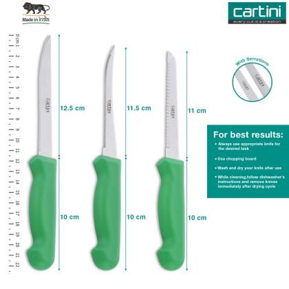 Godrej Cartini Stainless Steel Classic Knives (Set of 3) - JioMart