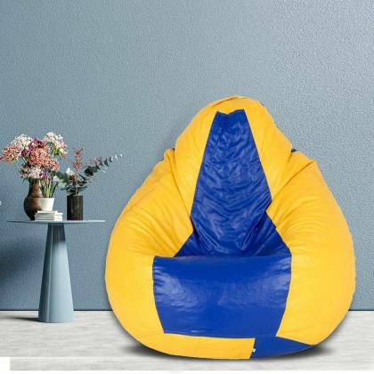 SHIRA 24 Tear Drop Bean Bag Cover (Without Beans)(Royal-Blue, Yellow ...