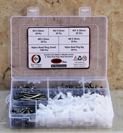 Epi-Torque Counter Sunk Slotted Minus Head Wood Screws of Different ...