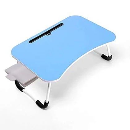 Tarkan Blue Wood Foldable Mini Laptop Table For Kids And Adults - JioMart