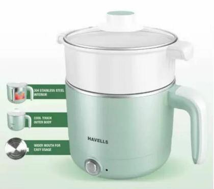 HAVELLS Capture Multi Cooker Electric Kettle (1.2 L, Green) - JioMart