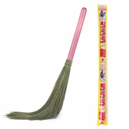 Monkey 555 International Natural Grass Broom with Plastic Handle - JioMart