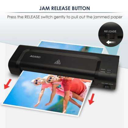 AGARO Icon A4 Lamination Machine with Jam Release Button, Supports Hot ...