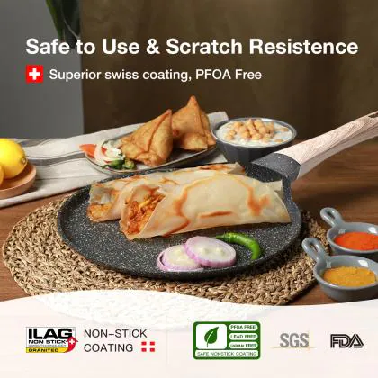Carote Dosa Tawa Non Stick Flat Roti Tawa, Induction Dosa Pan, Granite ...