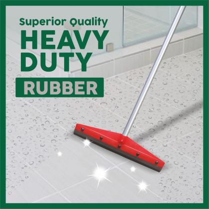 HIC Floor Wiper with Long Handle, Wide Quality rubber strip for Home ...