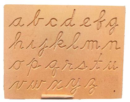 BLUE SEED Lowercase Montessori Small Alphabet Cursive Tracing Board ...