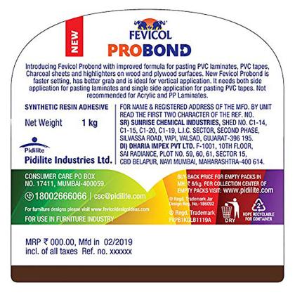 Pidilite Fevicol Probond - Special Adhesive for PVC Laminates and Tapes ...