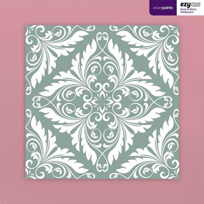 Asian Paints Achromatic Grey Ornate Damaskan Motifs Ezycr8 P&S - 3 x 0. ...
