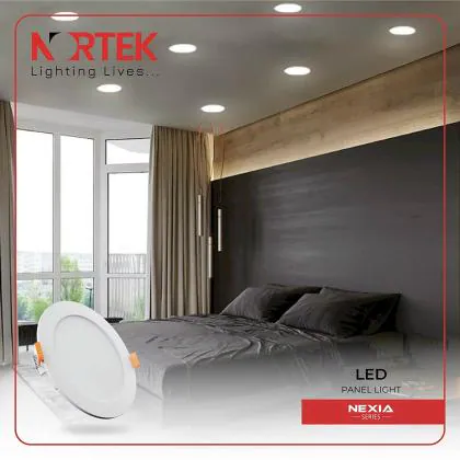 Nortek Warm White 18 Watt Nexia Slim Round Led Panel Ceiling Light For ...