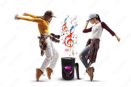 Techel Black Bluetooth Speaker - JioMart