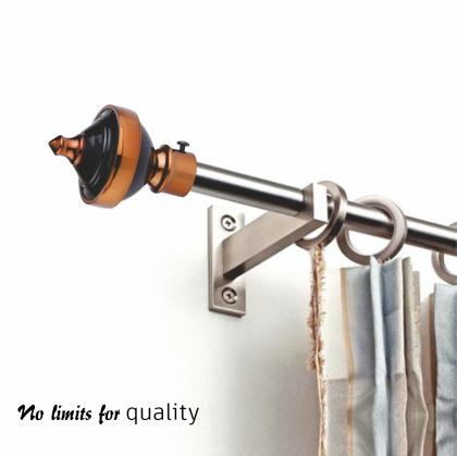 GLOXY Stainless Steel Curtain Brackets Parda Holders with Support ...