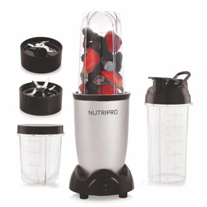 NUTRIPRO Bullet 3 Jar Juicer Mixer Grinder (500 Watts, Silver) - JioMart