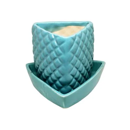 Shopmefast Ceramic Triangle Shape Pots Planters - JioMart