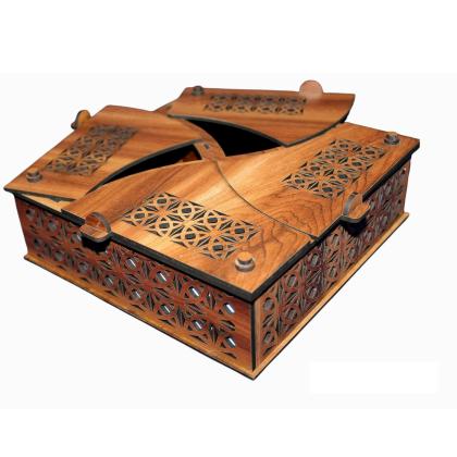 Woodonick Dry Fruit Box Mukhwas Box Storage Container Serving Tray ...