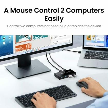 UGREEN 30768 2 In 4 Out USB 3.0 Sharing Switch Box (Black) - JioMart