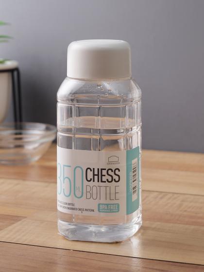 Lock & Lock Chess Plastic Water Bottle, 350ml, Transparent, Set of 2 ...