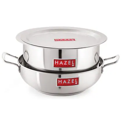 HAZEL Induction Base Cookware Set | Stainless Steel Induction Bottom ...
