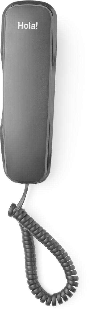 Hola TF 510 Black Corded Landline Phone Wall Mount Table Mount Slim ...