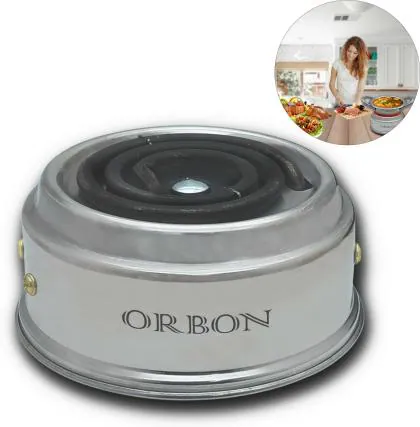Orbon 500W, 1 Burner Mini Steel Electric Coil Cooking Portable Stove ...