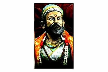 Divinedesigns Multicolor Vinyl Shivaji Maharaj Sticker - JioMart