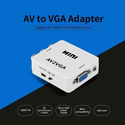 Microware RCA, VGA, Auxiliary, HDMI Adapter for PC - JioMart