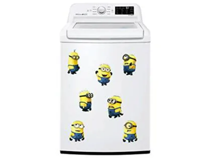 Divinedesigns Multicolor Vinyl Minions Chatting Washing Machine Sticker ...