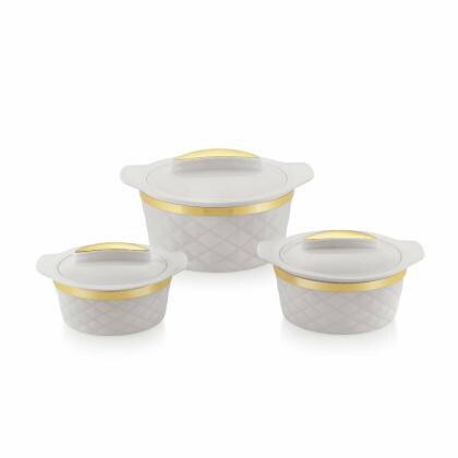 Modware Kohenoor Insulated Inner Stainless Steel Casserole set of 3 Pcs ...