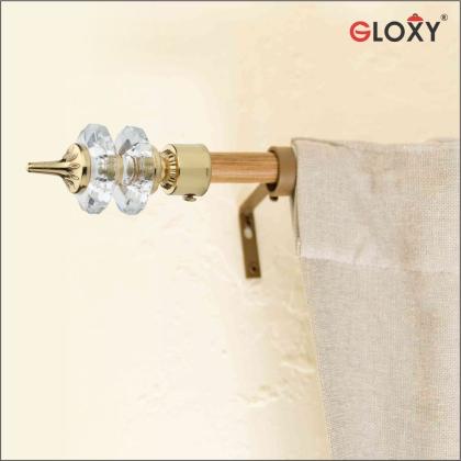 GLOXY ENTERPRISE Aluminium Double Diamond Curtain Brackets Parda ...