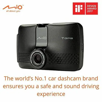 Mio 733 Dash Cam HD DVR with 130 Degree wide angle recorder, Integrated ...