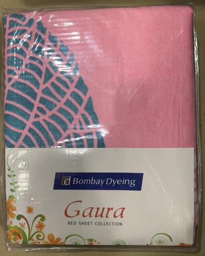 Bombay Dyeing Double Bedsheet Pink/Green Micro Filament 220 X 240 cm ...