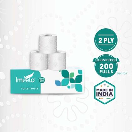 Imvelo 2ply Toilet Paper Roll | 9 Rolls - 180 Pulls Each Roll (1620 ...