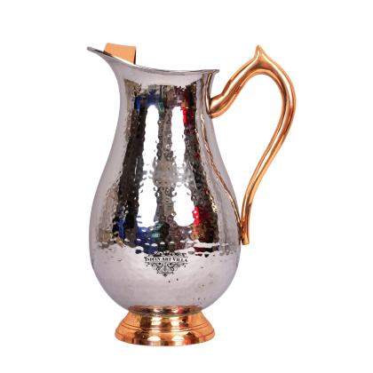 Indian Art Villa Stainless Steel Jug Pitcher InRoyal Hammered Design ...