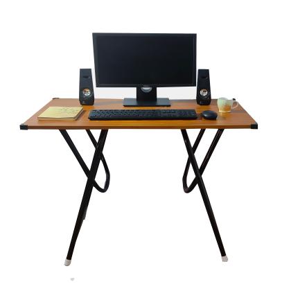 LMZ Rectangle Engineering Wood Brown Foldable Office Table (36 inch x ...